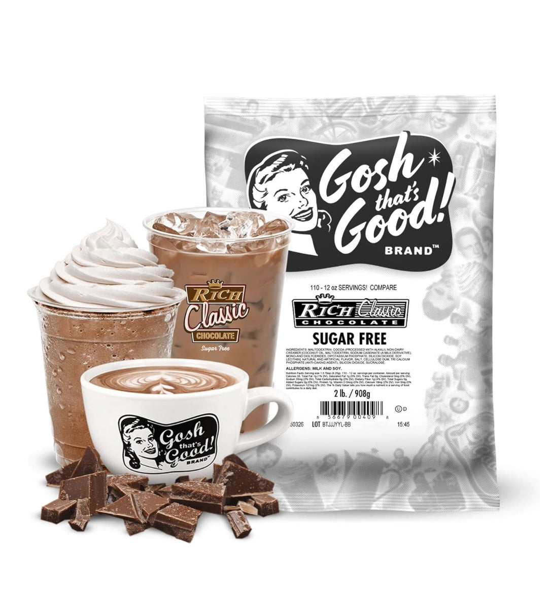 Gosh That's Good Classic Chocolate SF 4/2lb – LinfordofAlaska