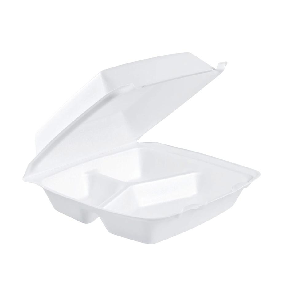Styro 3-Comp Hinged Container 9x9x3 200ct *** Special Order ...